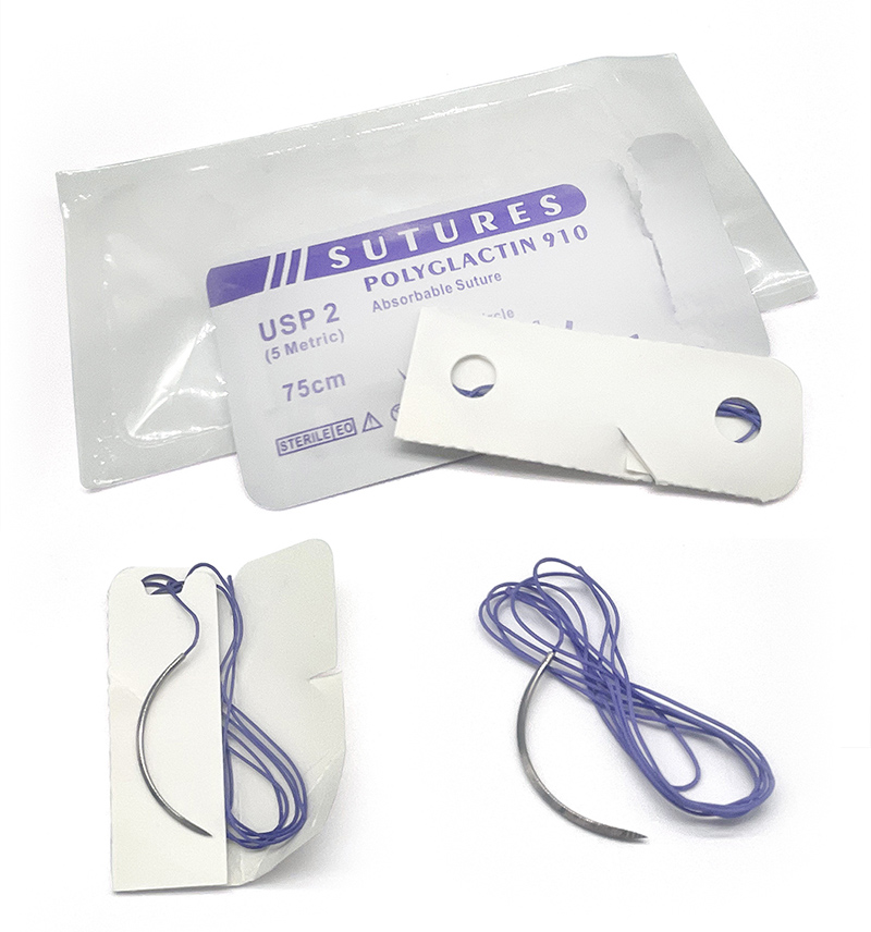 Suture Résorbable Chirurgicale en Polyglactine 910 Médicale avec ...
